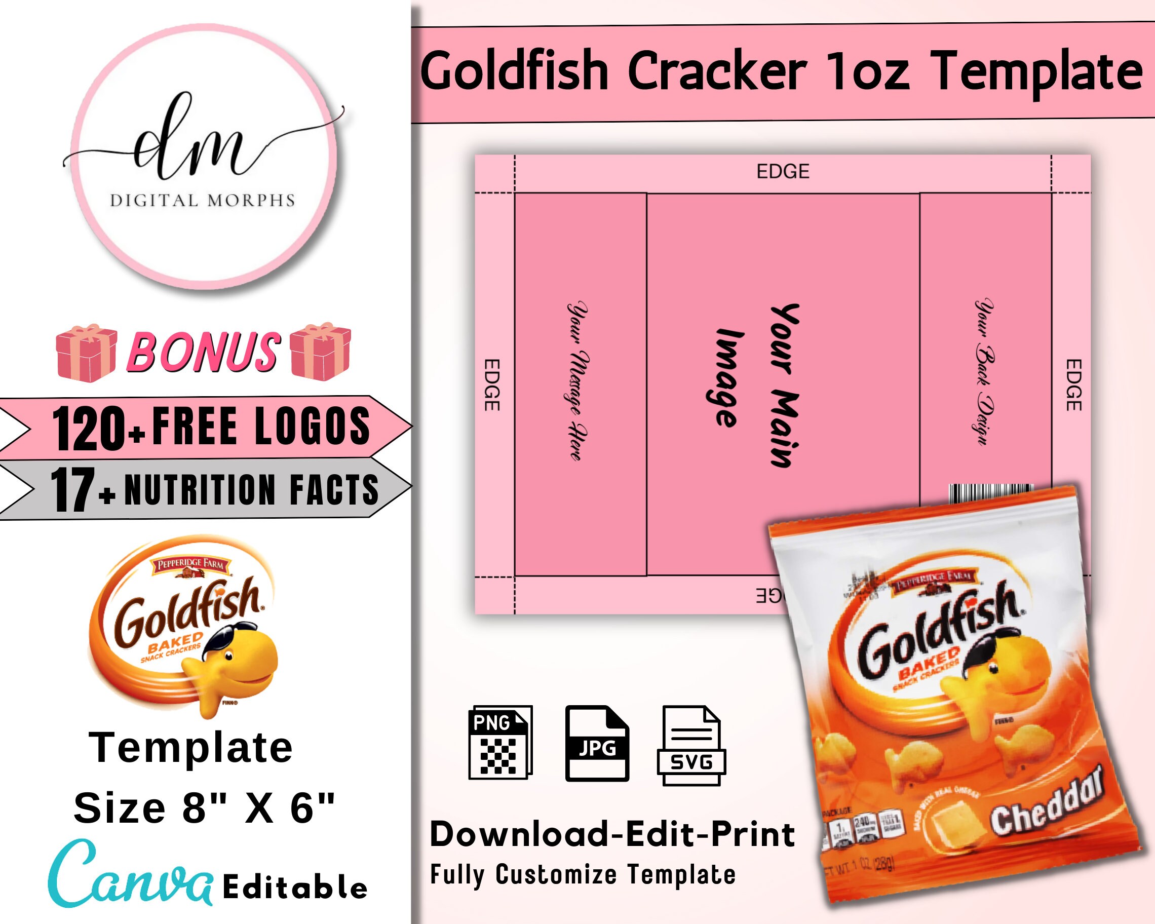 Goldfish Cracker Template