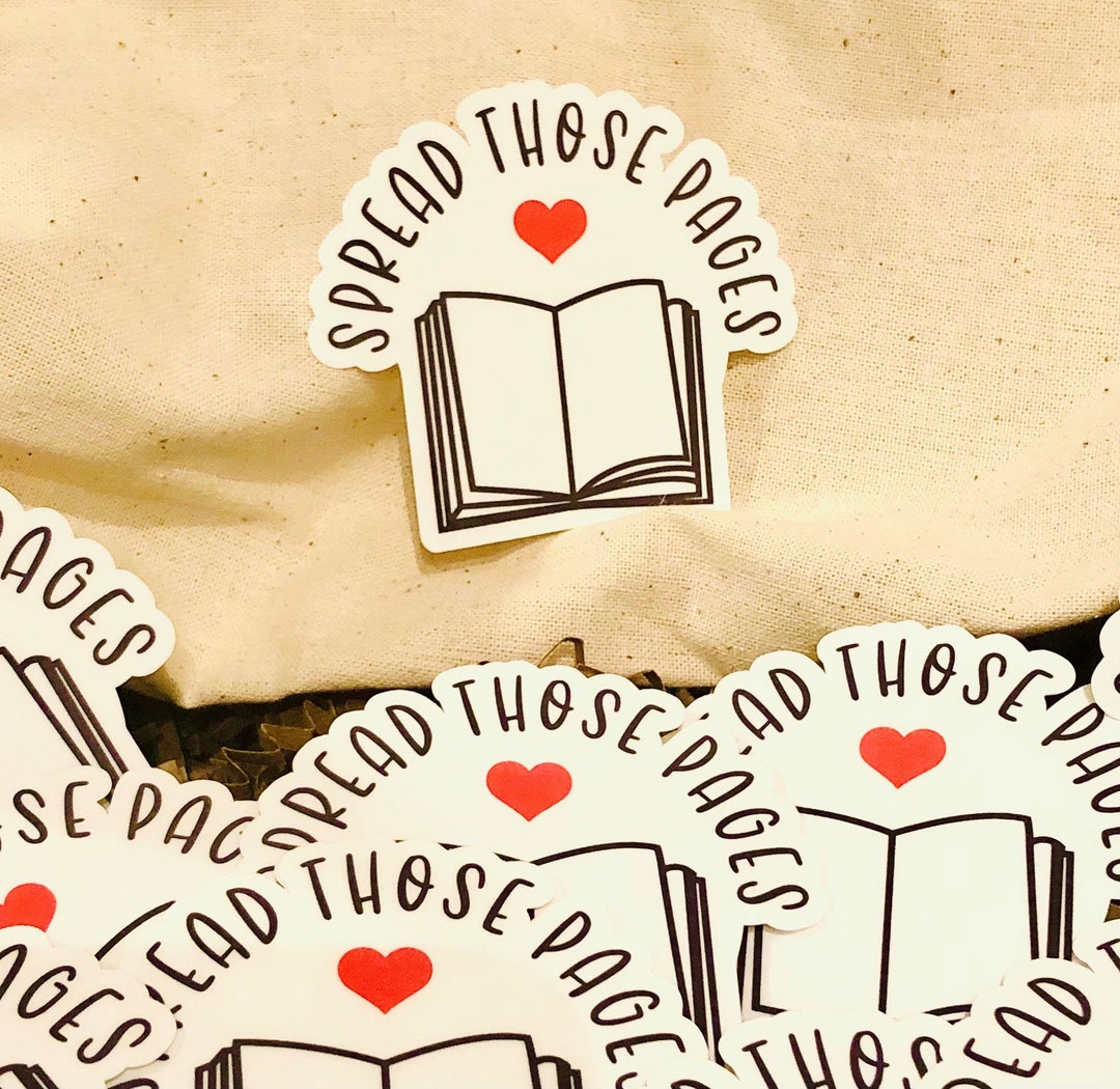 Spread Those Pages Book Sticker Funny Sticker Vinyl Sticker Waterproof ...