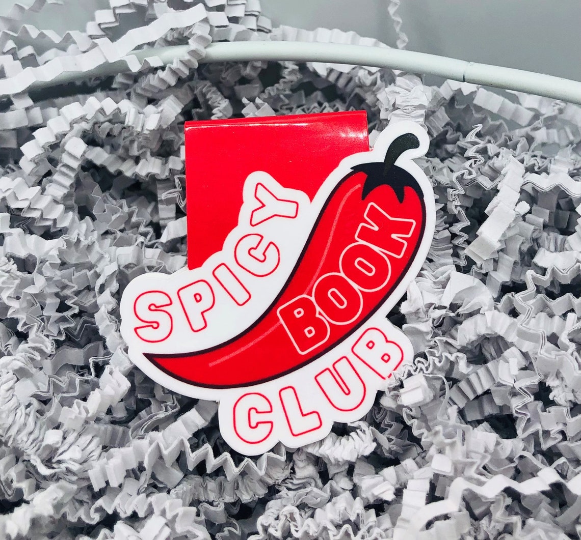 Spicy Book Club Magnetic Bookmark | Bookmark | Magnet Bookmark ...