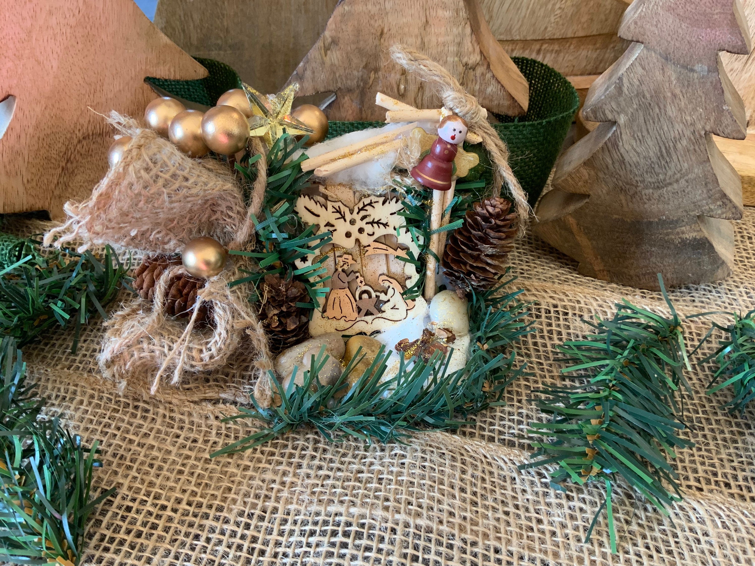 Rustic Christmas Scene