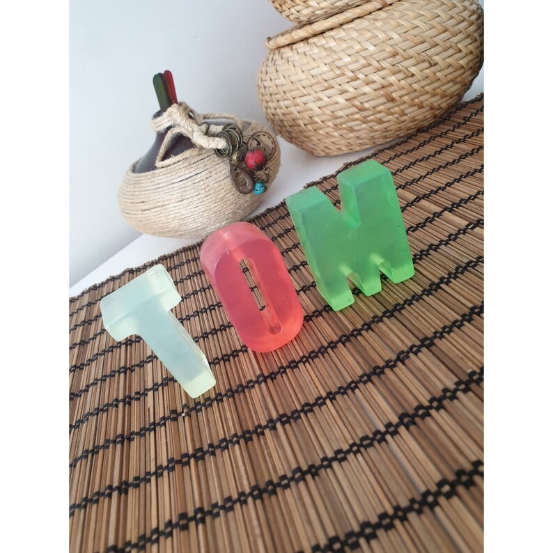 Custom Name Soap, Letter Soap Favors, Baptism, Wedding, Baby Shower - Etsy