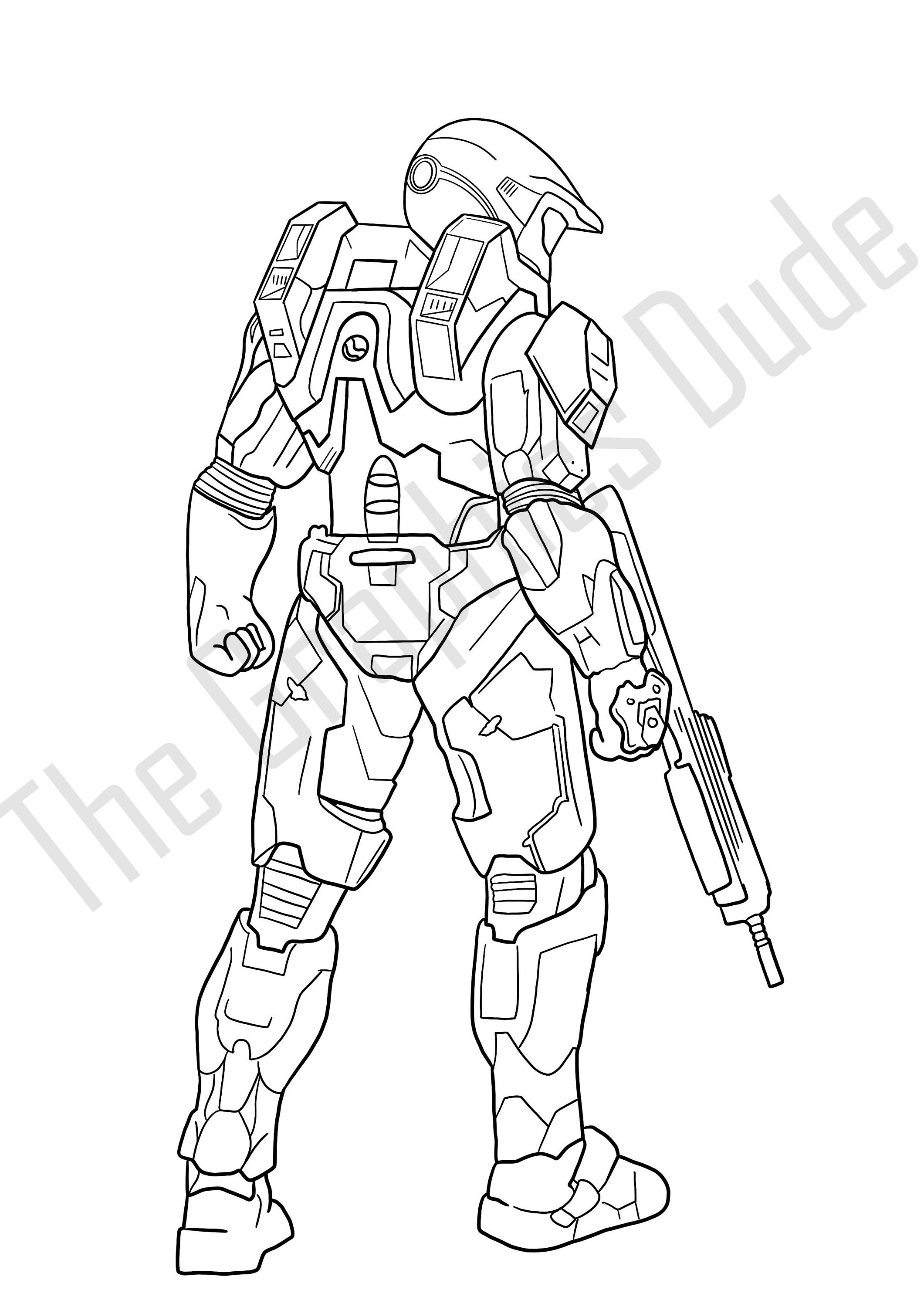Master Chief Coloring Pages