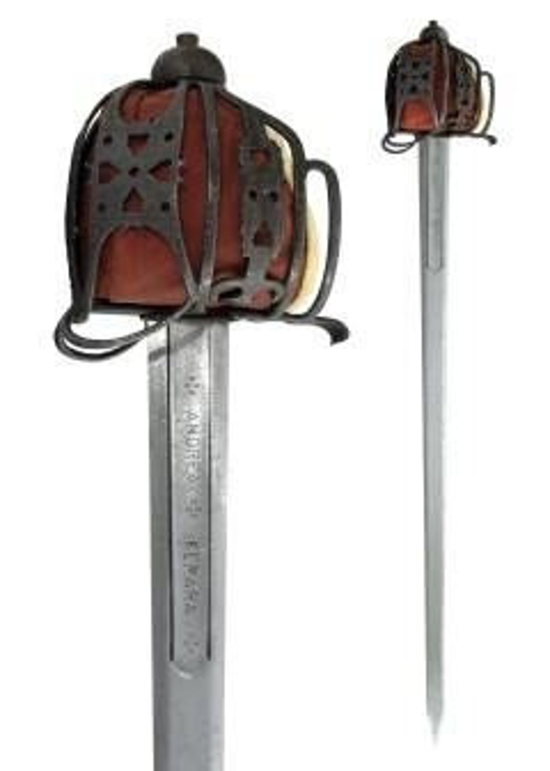 Basket-hilt Broadsword Antiqued Version - Etsy