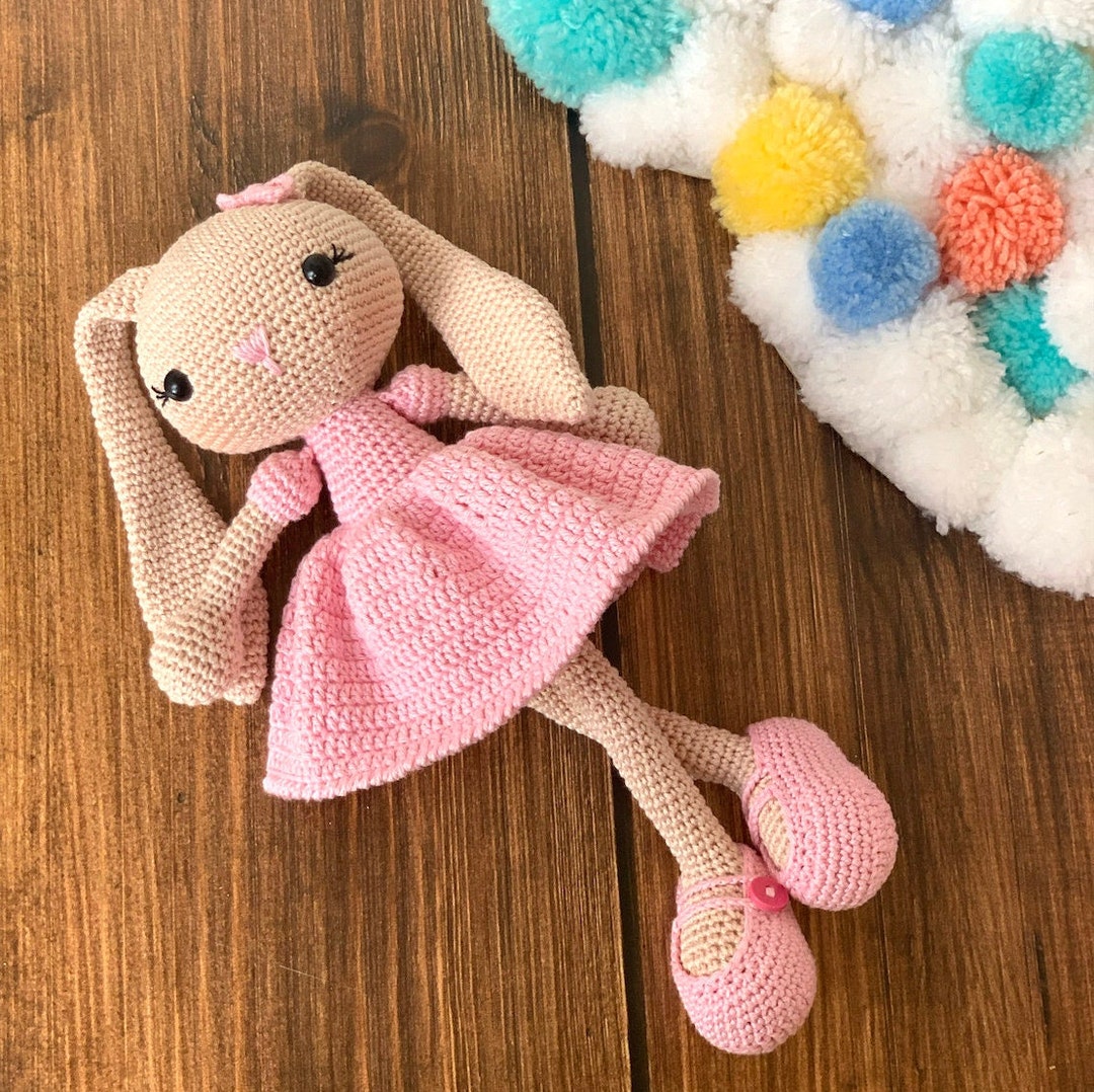 Personalized Crochet Bunny Doll, Customized Rabbit for Sale, Flesh ...