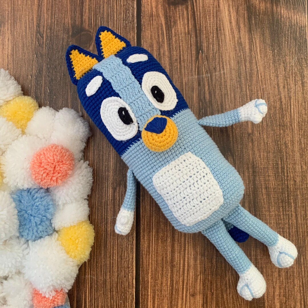 Heeler Plush Toys, Crochet Bluey, Blue Heeler Toys, Crochet Heeler ...