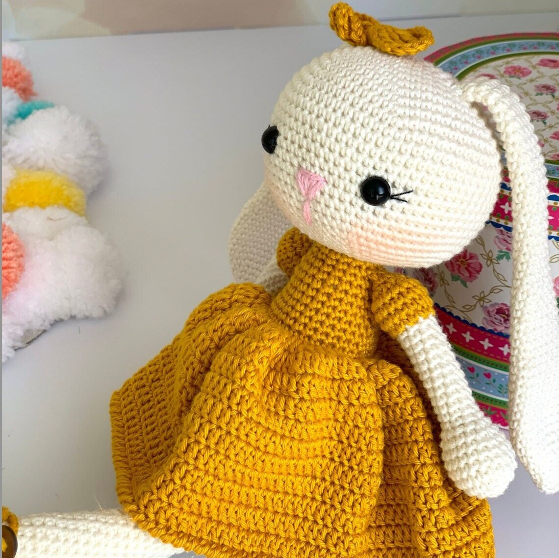 Personalized Crochet Bunny Doll Customized Rabbit for Sale - Etsy