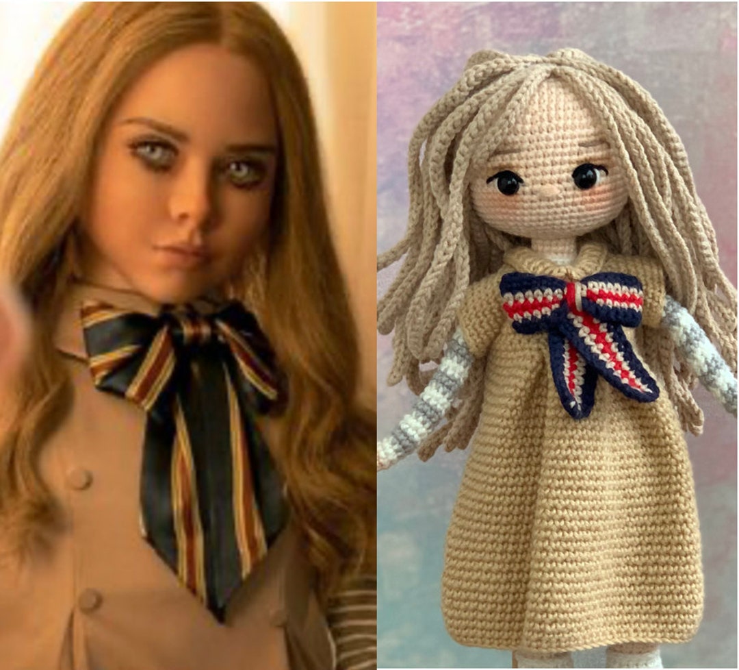 Crochet Megan, Crochet M3gan Doll, Best Friend Megan, Horror Gothic ...