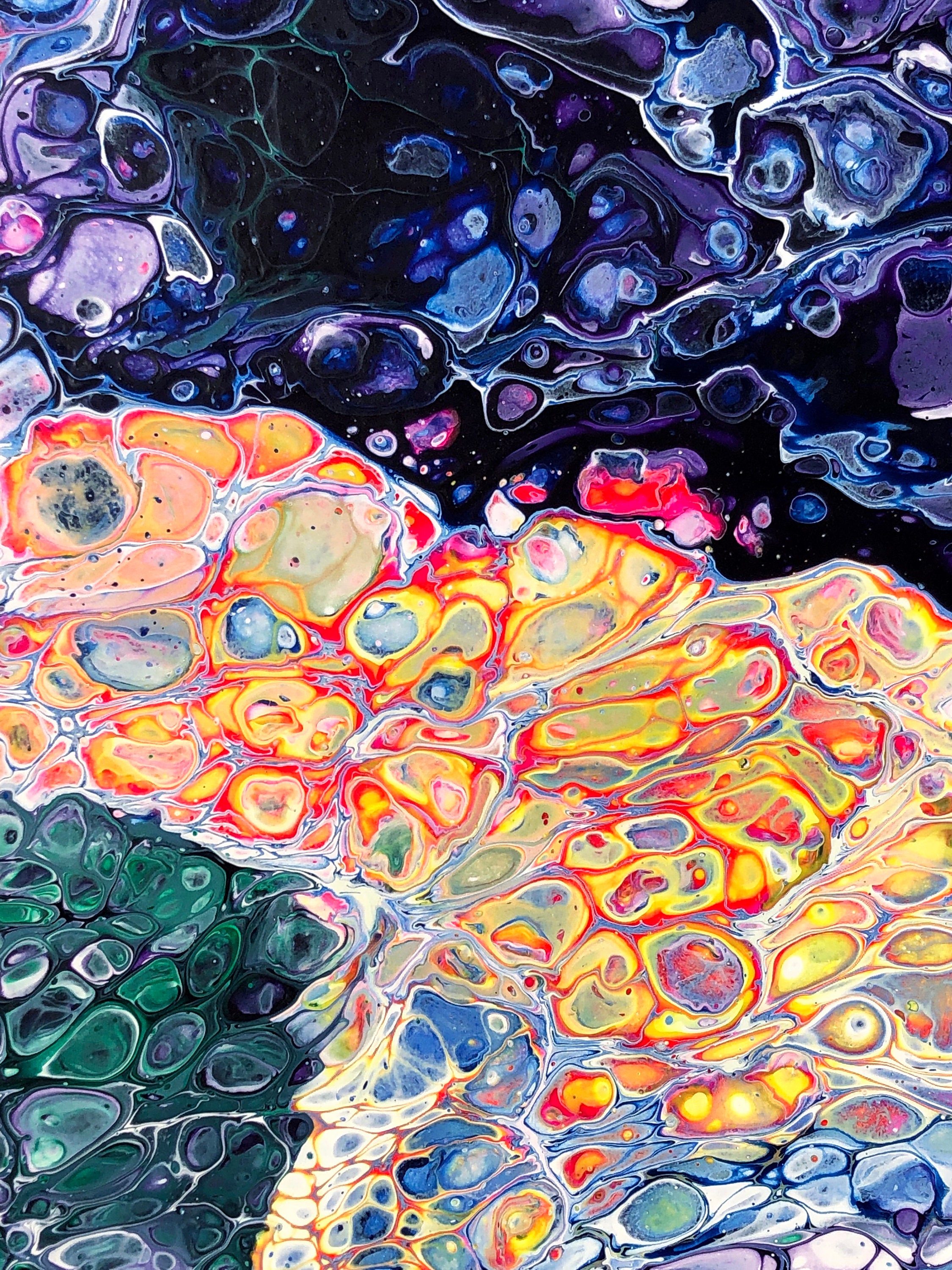 Acrylic Pour Painting, Original Fluid Art, Abstract Artwork - ‘take a ...