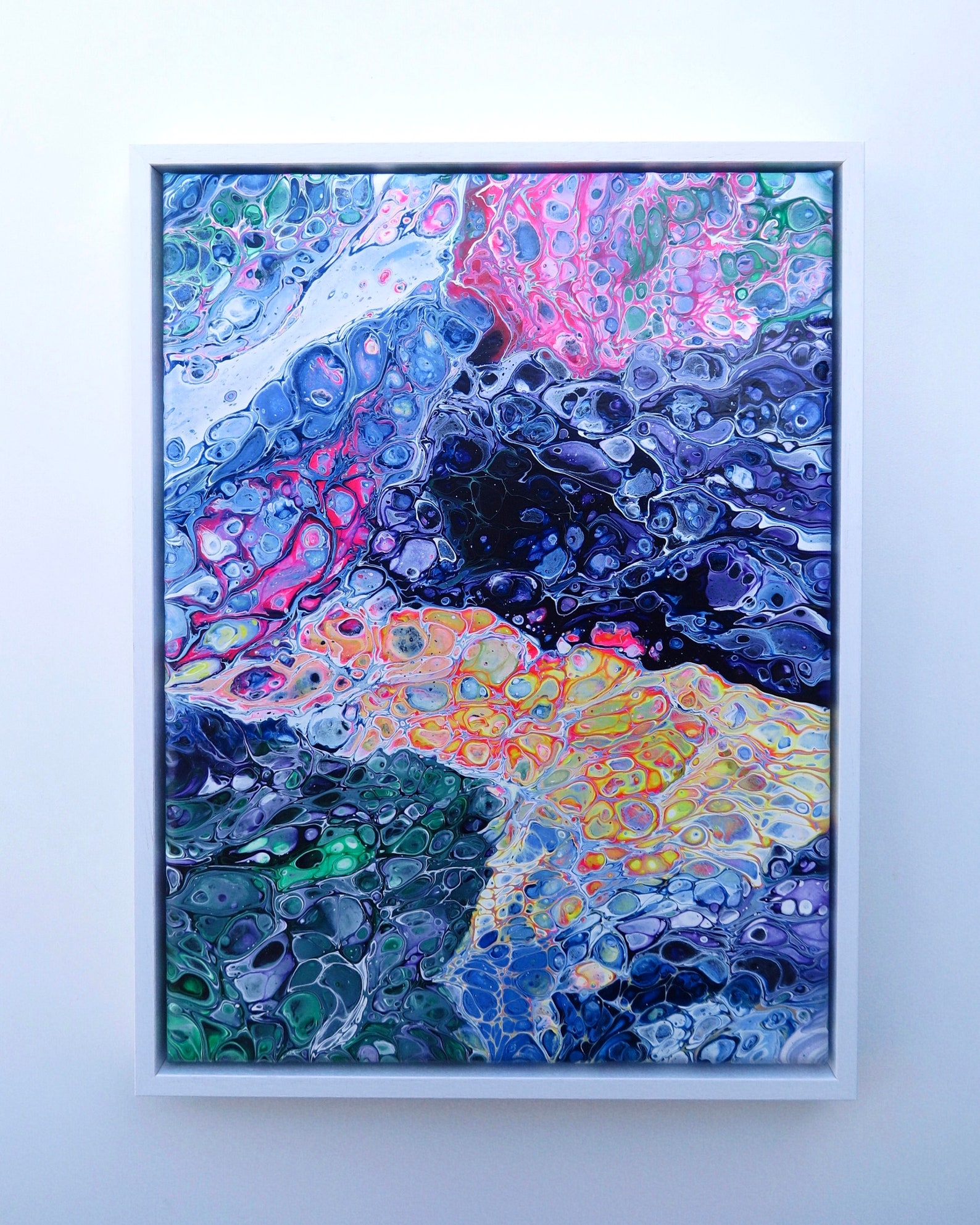 Acrylic Pour Painting, Original Fluid Art, Abstract Artwork - ‘take a ...
