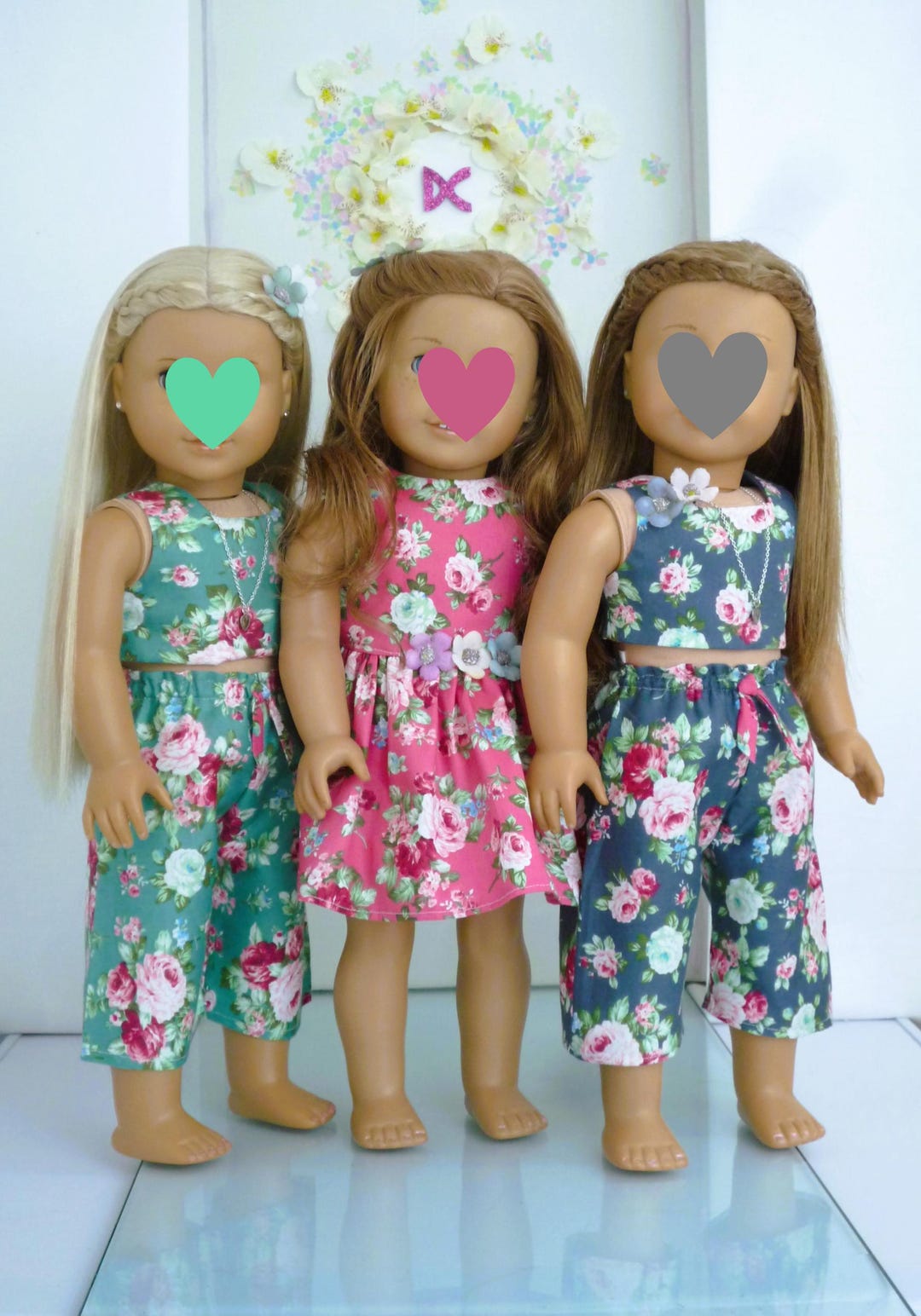 SUMMER FLORAL OUTFITS - Handmade Doll Clothes for 18 Inch Dolls ...
