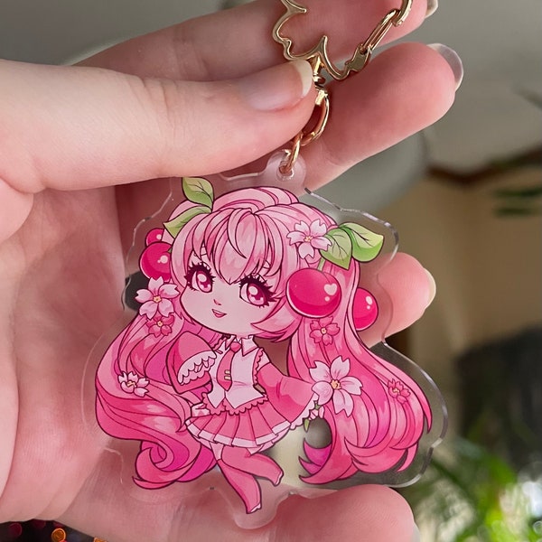 Sakura Miku Keychain - Etsy