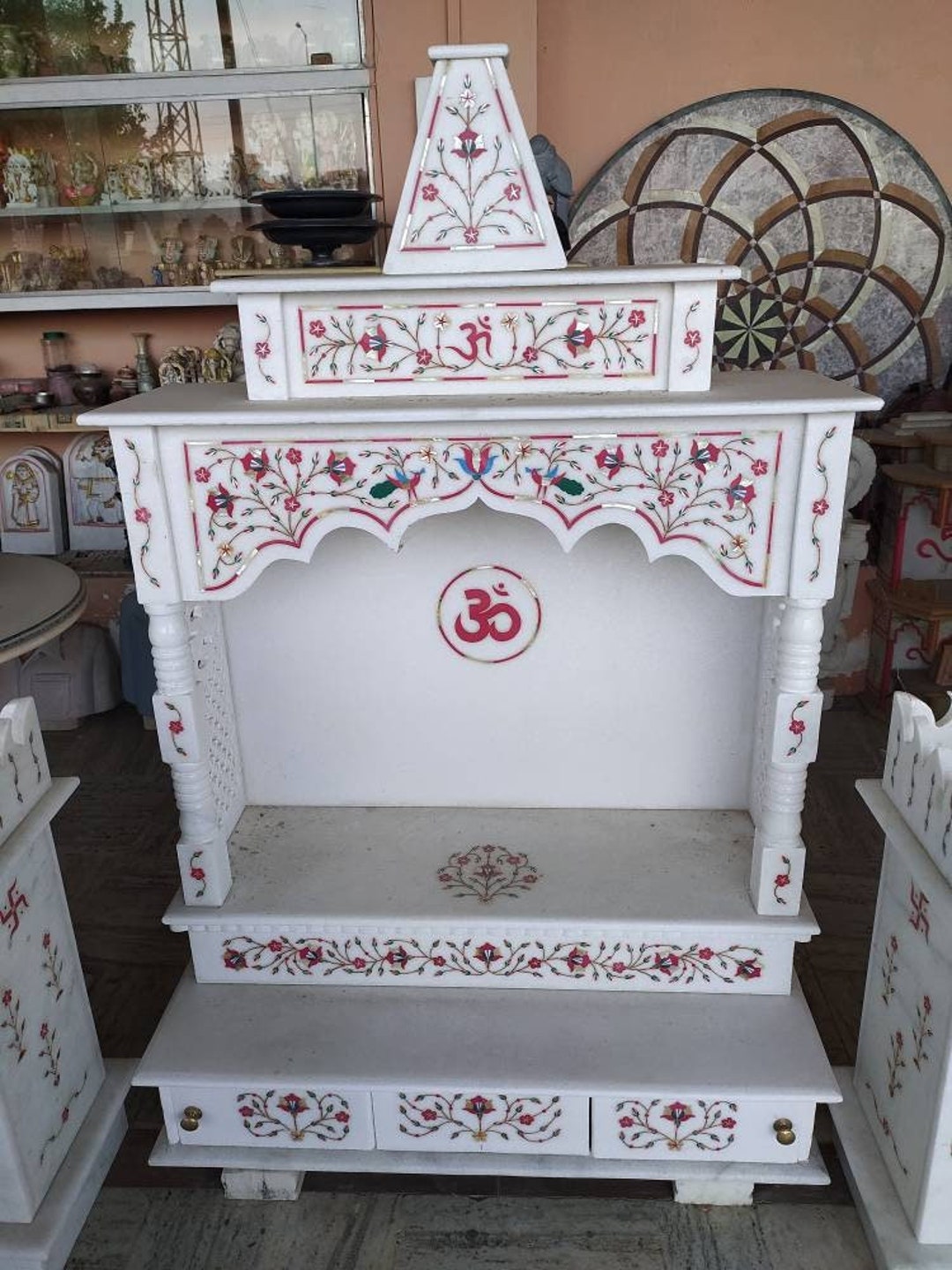 Inlay Marble Temple - Etsy