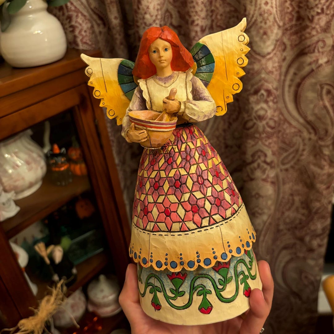 Vintage Jim Shore Heartwood Creek Angel of Contentment C108923 ...