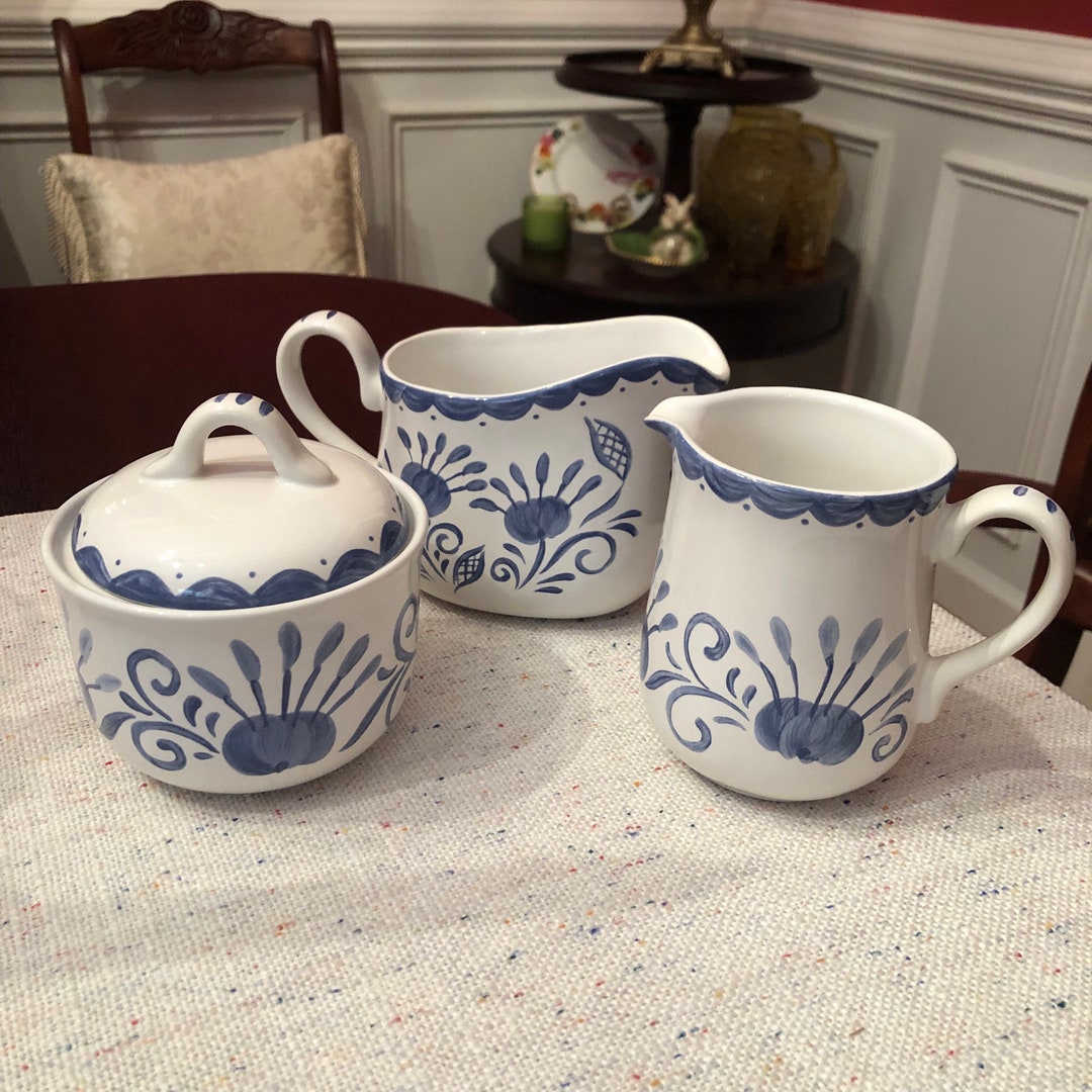 Vintage Corelle Oceanview Pattern by Corning Blue White Gravy Boat ...