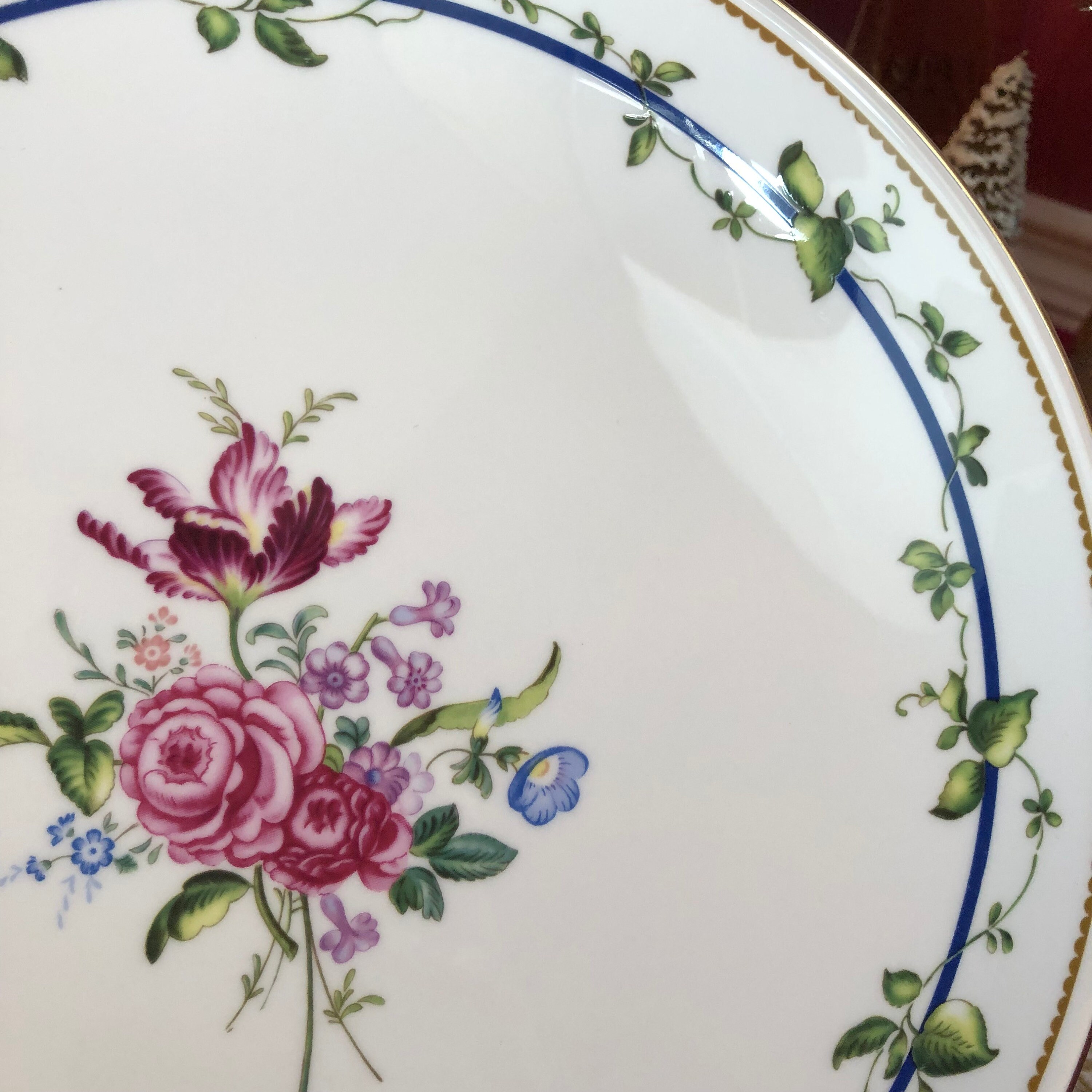 Vintage 1992 Royal Worcester Sheridan 11” Cake Plate Stand Bone China ...