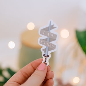 I Am No Man Sticker, Free Shipping, Weatherproof Sticker, Eowyn Sticker ...