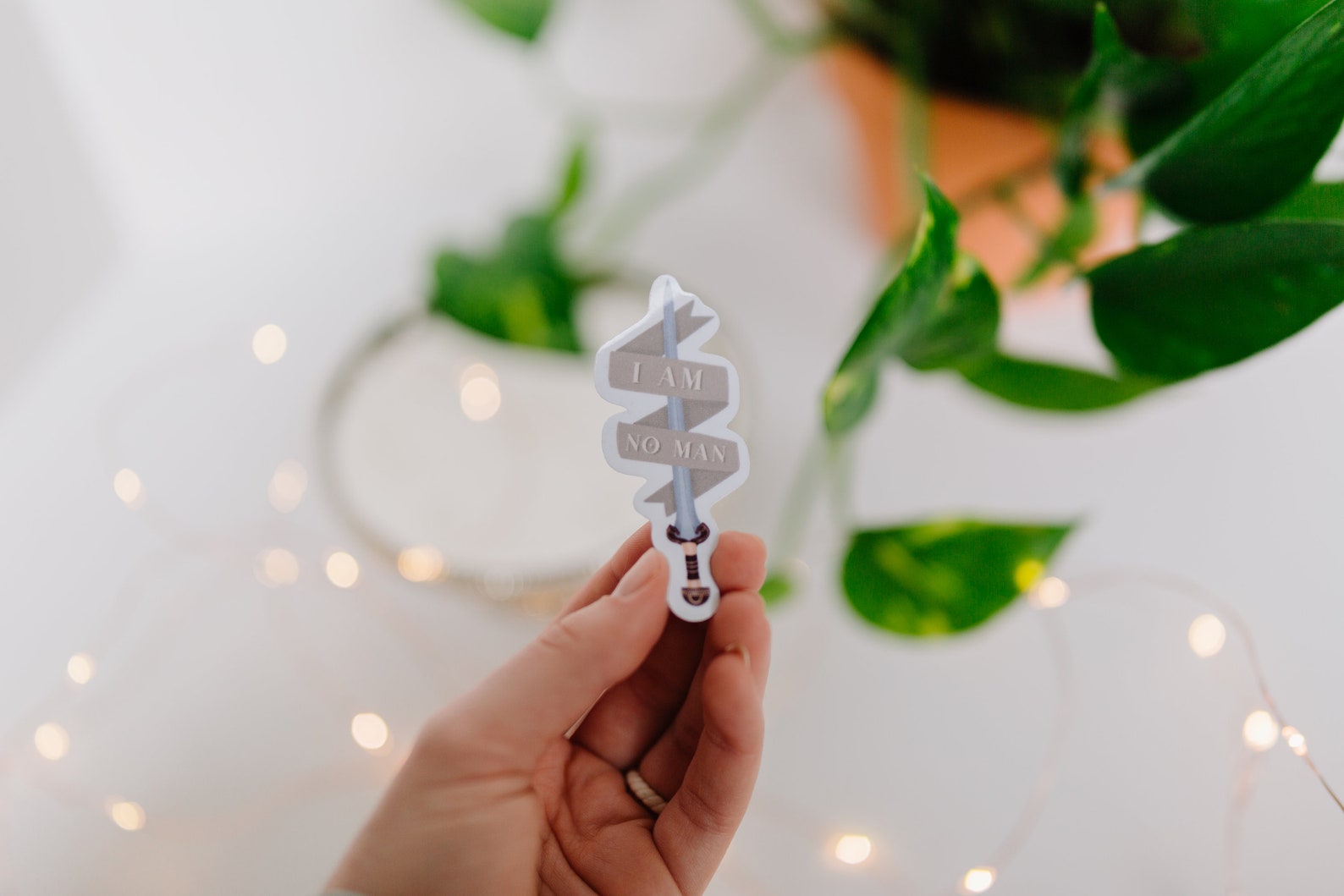 I Am No Man Sticker Free Shipping Weatherproof Sticker - Etsy