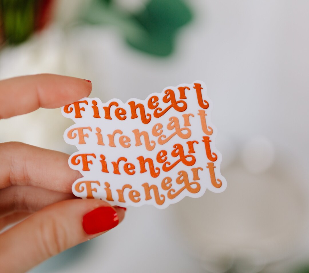 Fireheart Sticker, Free Shipping, Weatherproof Sticker, Business ...