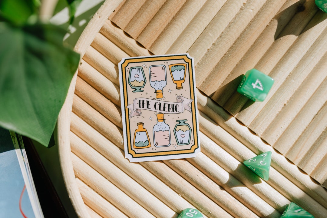 Cleric Sticker, Dungeons and Dragons, Class Sticker, DND Merch, Dnd ...