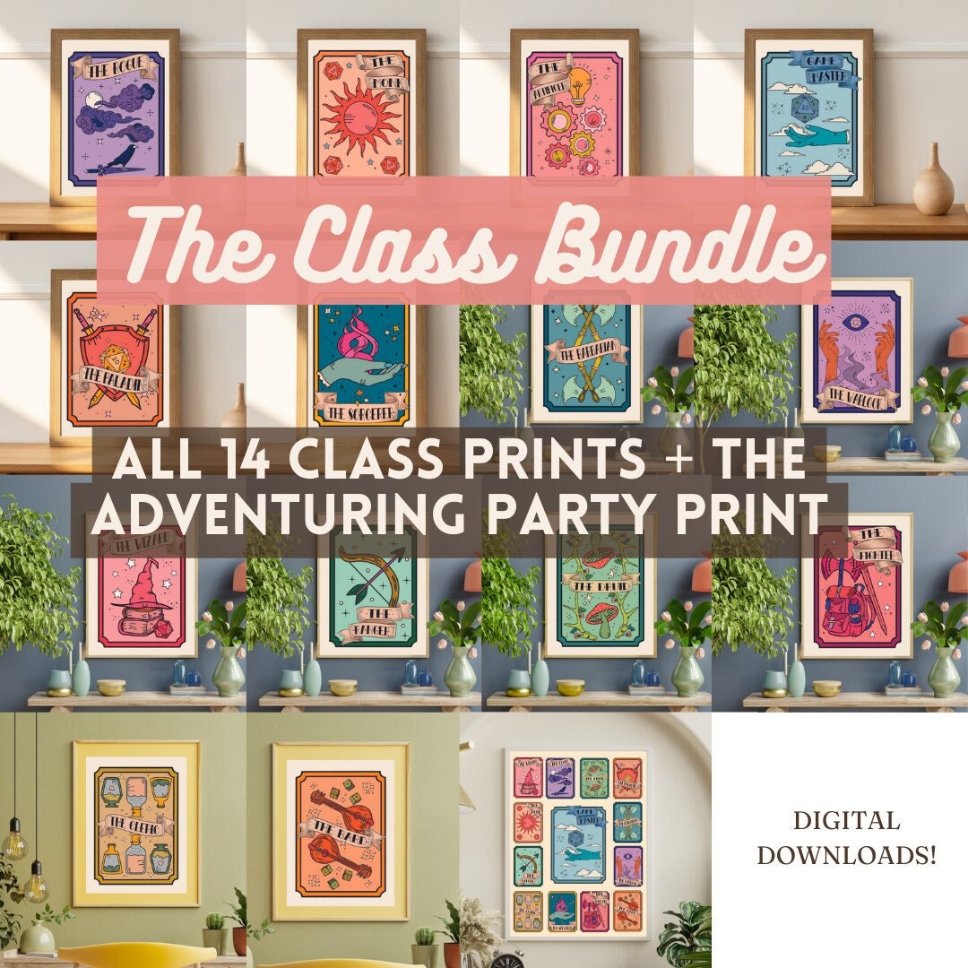 Class BUNDLE Prints, ALL Class Prints, 15 Prints, Over 50 Sizes ...