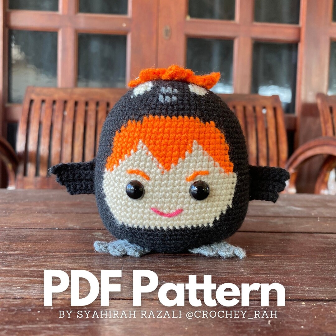 Crochet PATTERN PDF : Crow Hinata Shouyou Amigurumi - Etsy