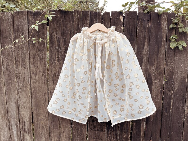 Golden Star Cape for Halloween Kids and Girls Cape Party - Etsy