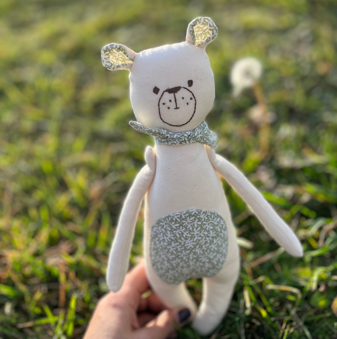 Unique Handmade Cotton Teddy Bear Baby Sleeping Toy St - Etsy