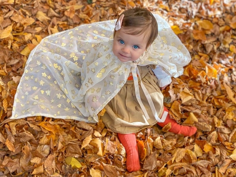Golden Star Cape for Halloween Kids and Girls Cape Party - Etsy