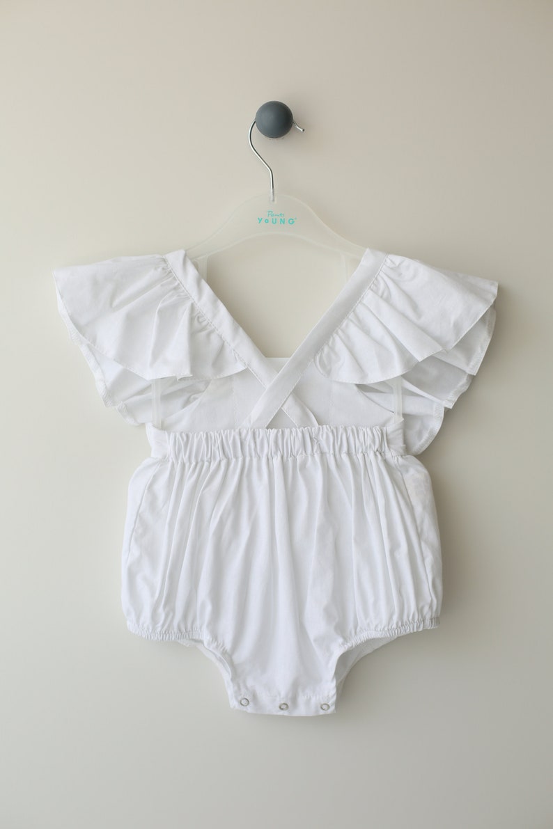 White Baby Romper Newborn or Birthday Gift White First - Etsy