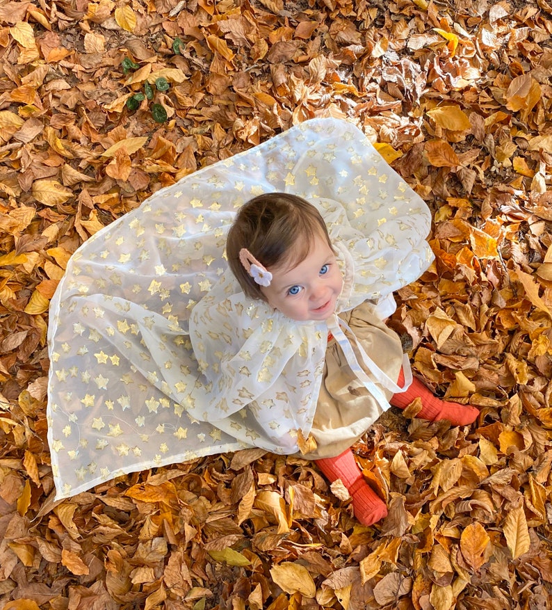 Golden Star Cape for Halloween Kids and Girls Cape Party - Etsy