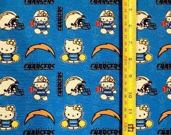 Los Angeles Chargers Fabric - Etsy