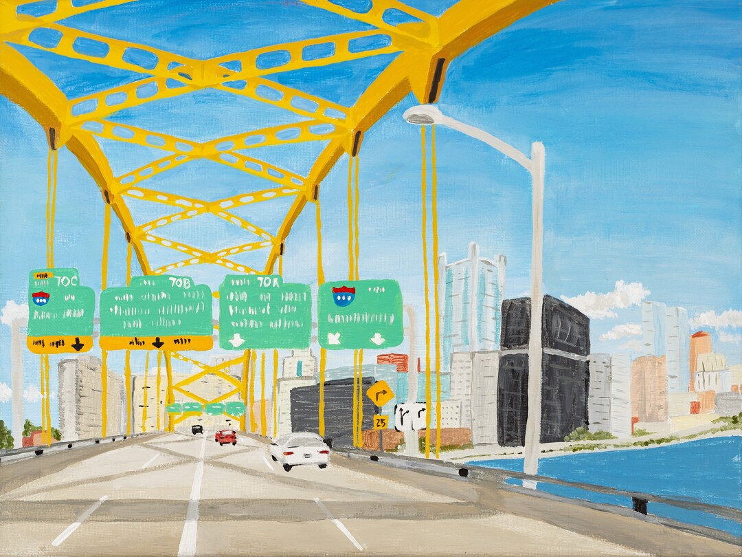 Pittsburgh Fort Pitt Bridge Digital Print - Etsy