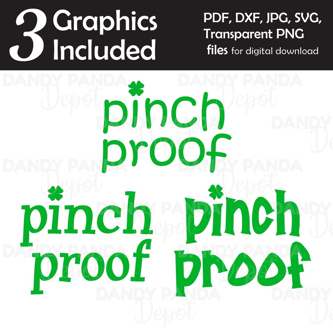 Pinch Proof Digital Graphic Svg Pdf Png Jpg Dxf - Etsy
