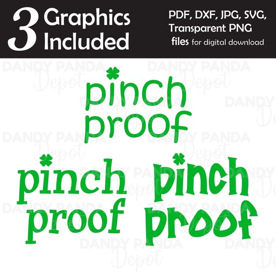 Pinch Proof Digital Graphic Svg Pdf Png Jpg Dxf | Etsy