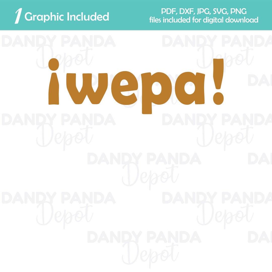 Wepa! Puerto Rican Digital Graphic Svg Dxf Png Jpg Pdf - Etsy