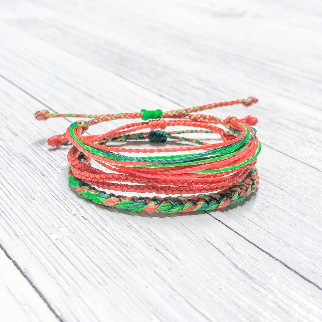 Set of 3 Kids Adjustable String Bracelets Kids Adjustable Friendship ...