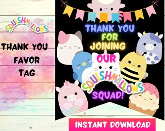 Squishmallow Gift Tag - Etsy