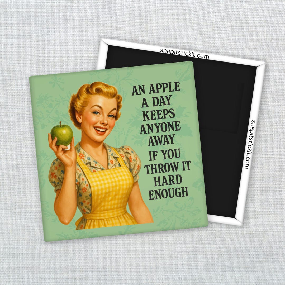 An Apple a Day Keeps Anyone Away If You Throw It Hard Enough – Retro ...