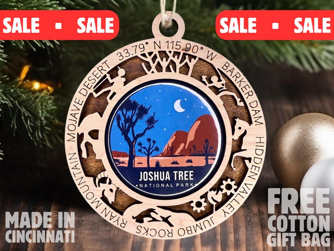Personalized Joshua Tree National Park Ornament, Joshua Tree Photo ...