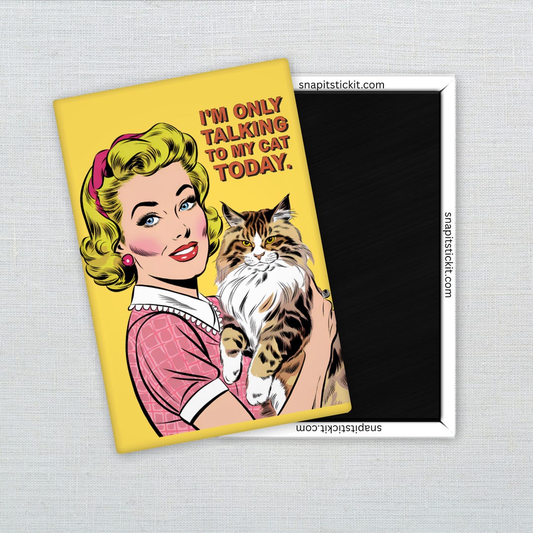 Sarcastic Retro Women Magnet: Funny Fridge Decor, Sassy Gag Gift - Etsy