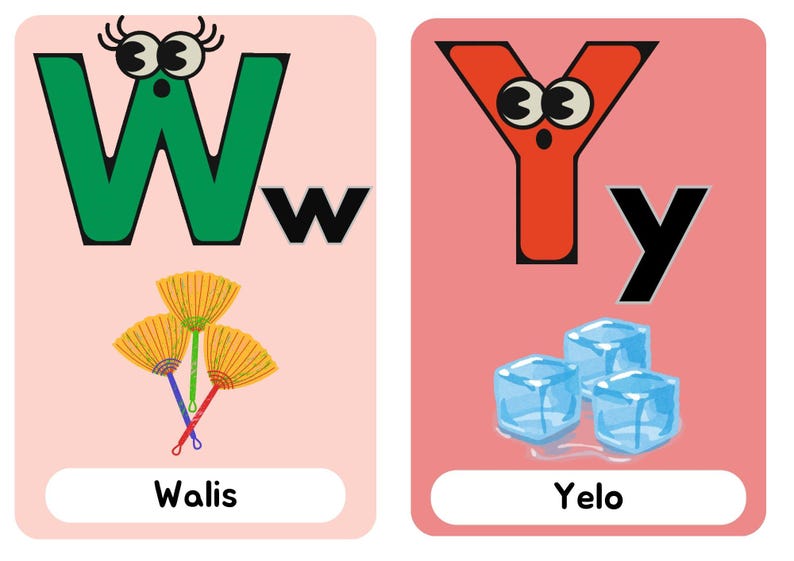 Flashcard -ang Alpabetong Filipino - the Tagalog Alphabet -A4 Printable ...