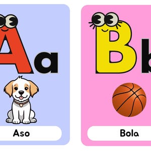 Flashcard -ang Alpabetong Filipino - the Tagalog Alphabet -A4 Printable ...