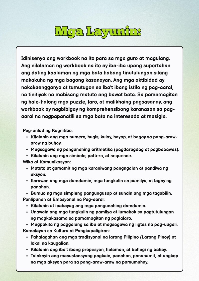 62-page Tagalog Worksheets – Literacy & Life Skills for Bilingual Kids ...