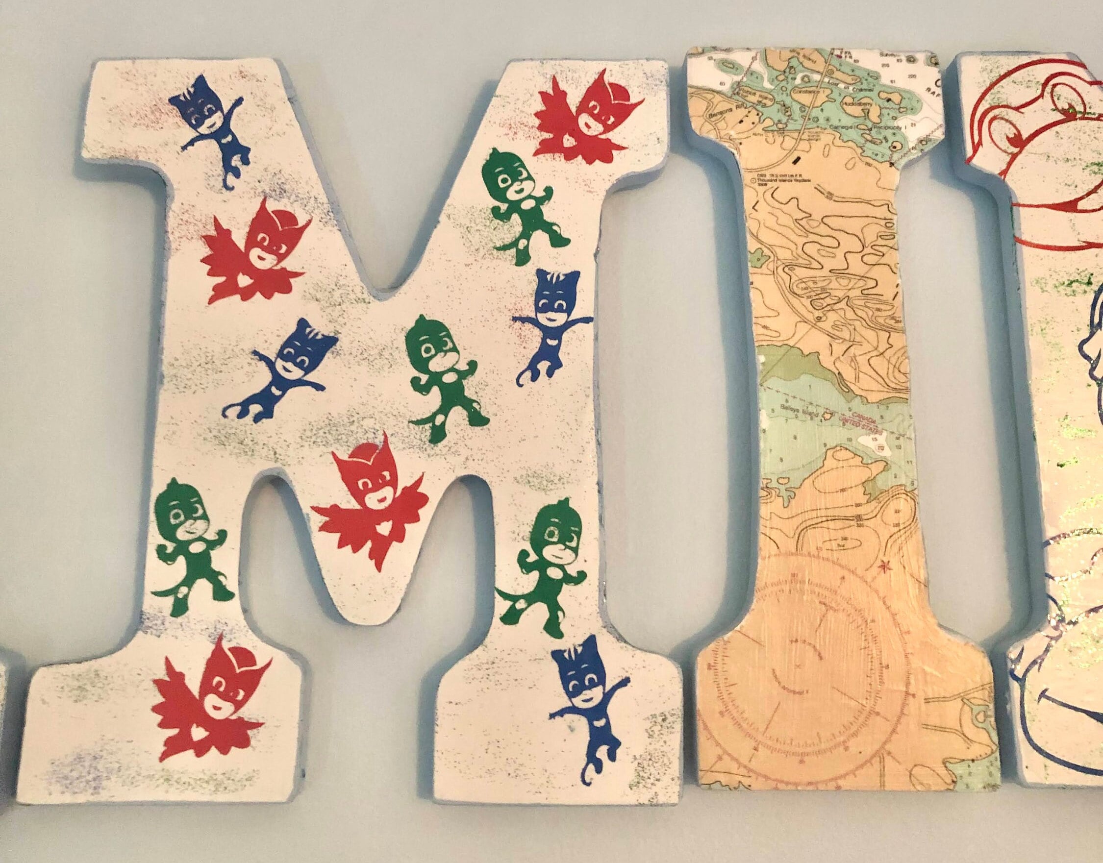 PERSONALIZED WALL LETTERS for Kids Room Nursery. 9 Inch or 13 - Etsy