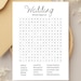 Wedding Word Search Table Game - Etsy