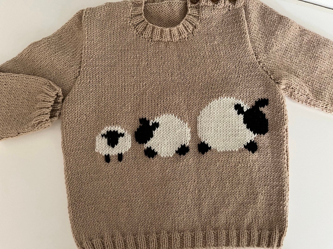 Boys Sheep Sweater - Etsy