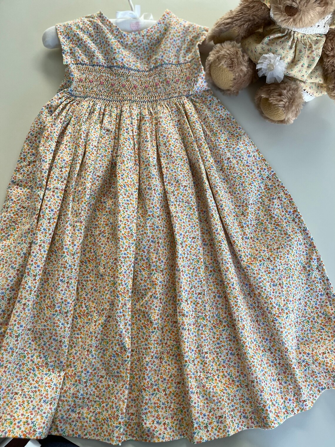 Girls Smocked Dress - Etsy