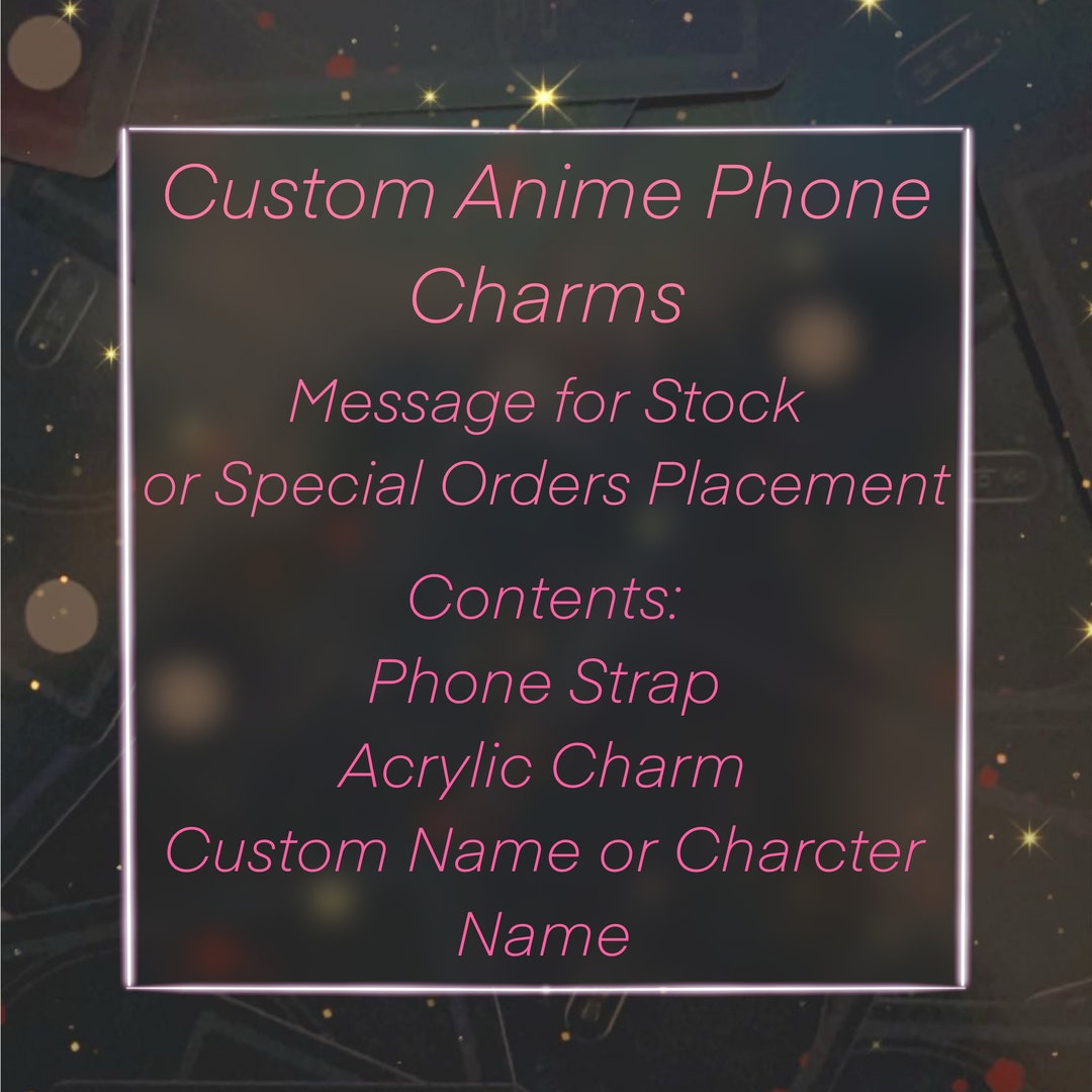 Customizable Anime Phone Charms and Phone Straps - Etsy