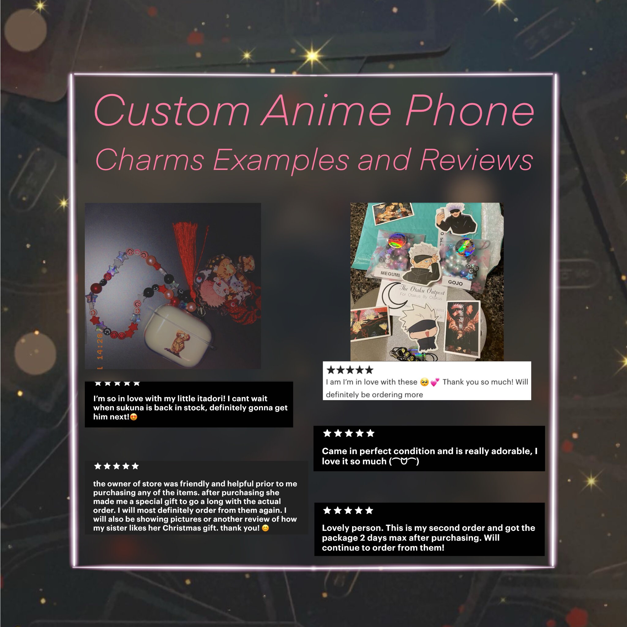 Customizable Anime Phone Charms and Phone Straps - Etsy