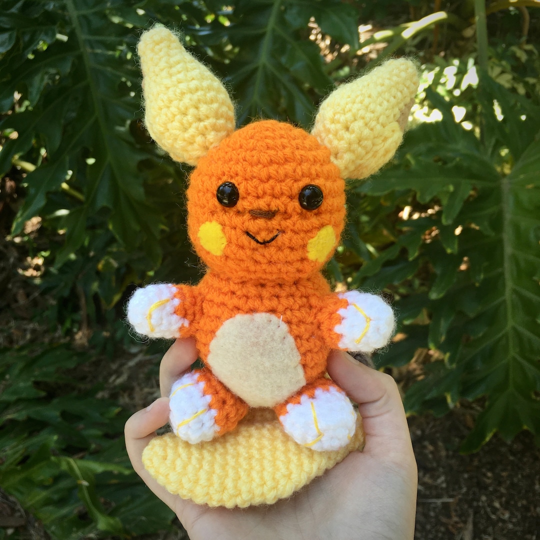 Alola Raichu- Cute Mini Crochet Amigurumi Handmade Plush - Etsy